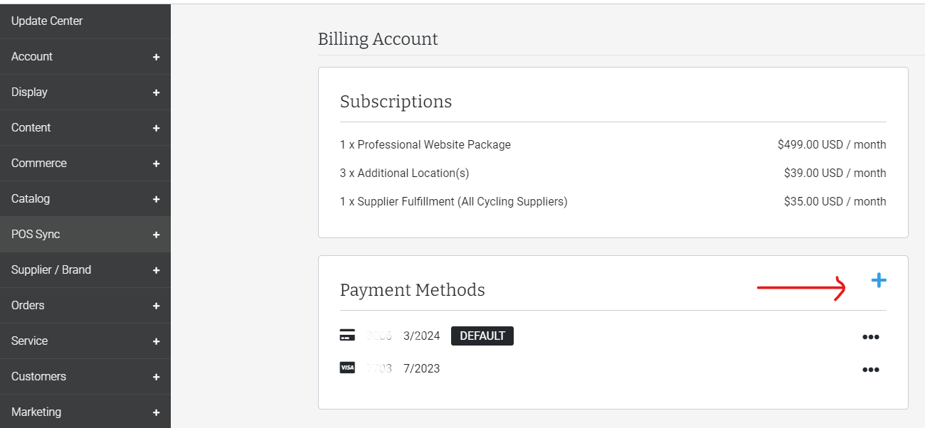 Update Your Billing Information