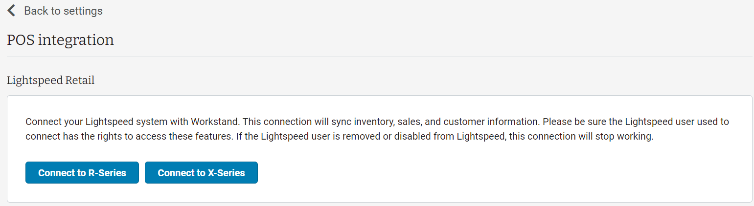 Lightspeed Retail Integration