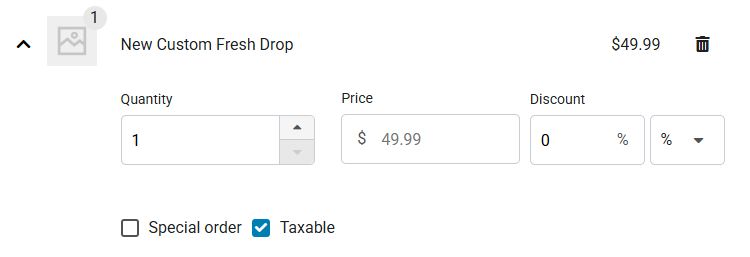 In-Store Sales Screen